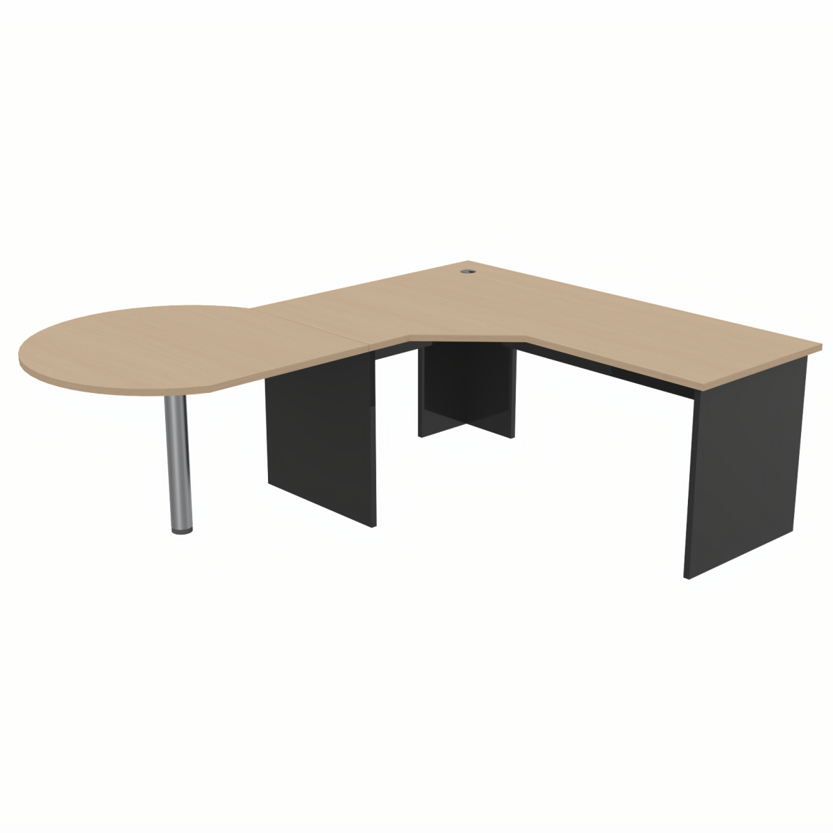 Centra Workstation with Meeting End - Canterbury Office Furniture